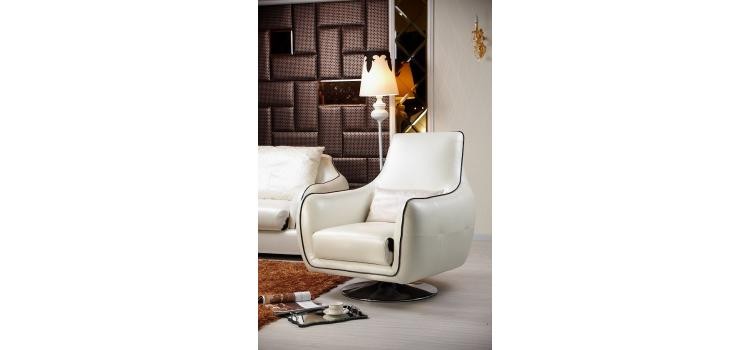 K8364 - Modern White Cow Accented Sectional Sofa Set - GE Star Modern ...